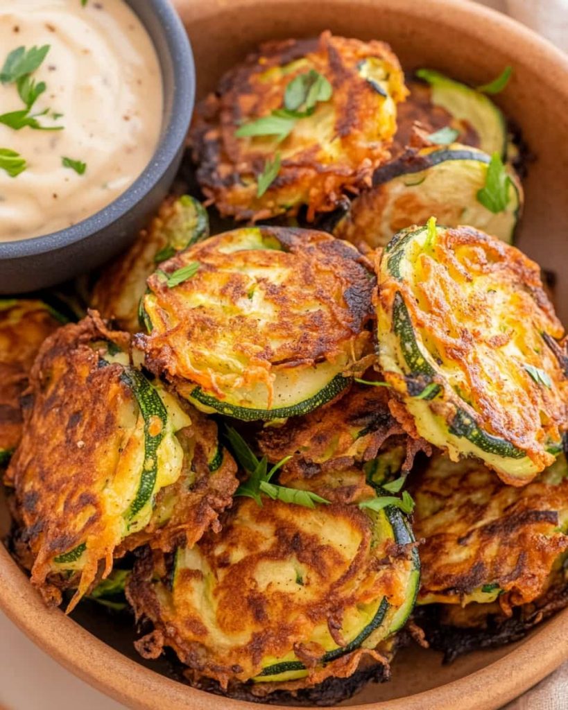 Recette de beignets de courgettes au Air Fryer
